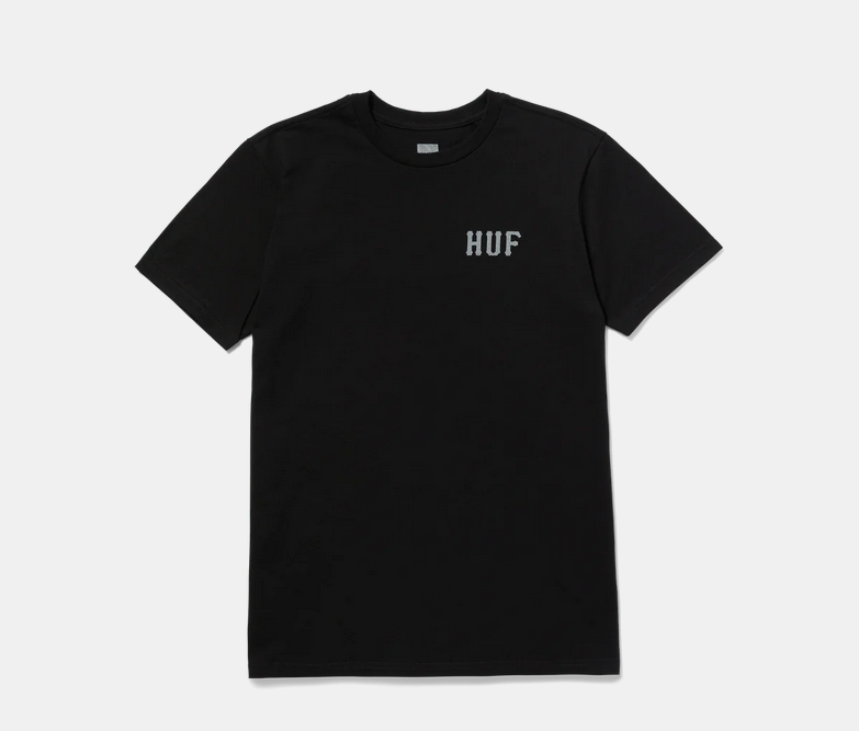 HUF SET H T-Shirt (black) T-Shirts Short Sleeve Tees at Cal Surf