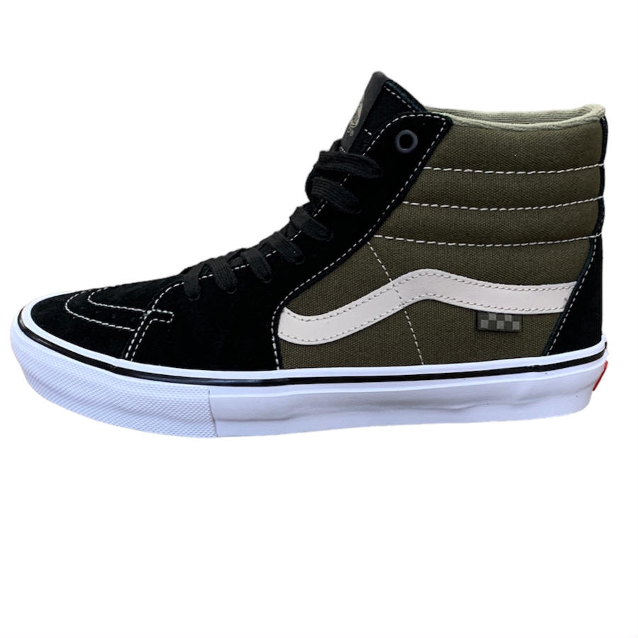 Vans Skate Sk8 Hi (BLK/OLV) Mens at Cal Surf