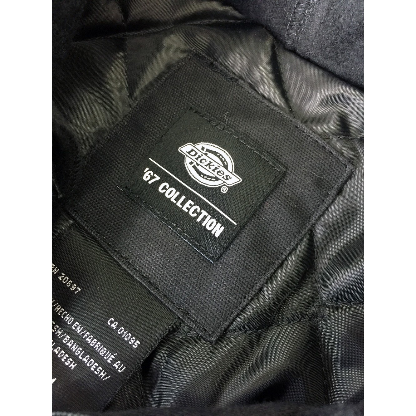 Dickies 67 Collection Modern Fit Shirt Jacket Fleece Hood - Black at ...