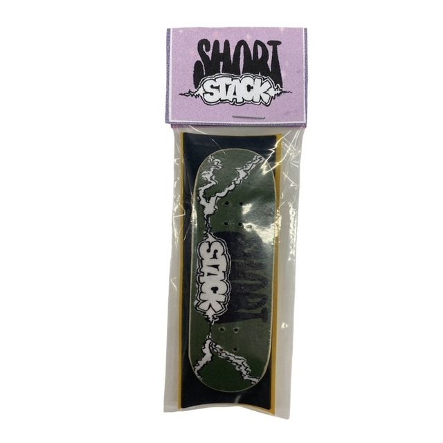 Short Stack Short Stack Logo Deck 32mm (grn) Fingerboards Decks at Cal Surf