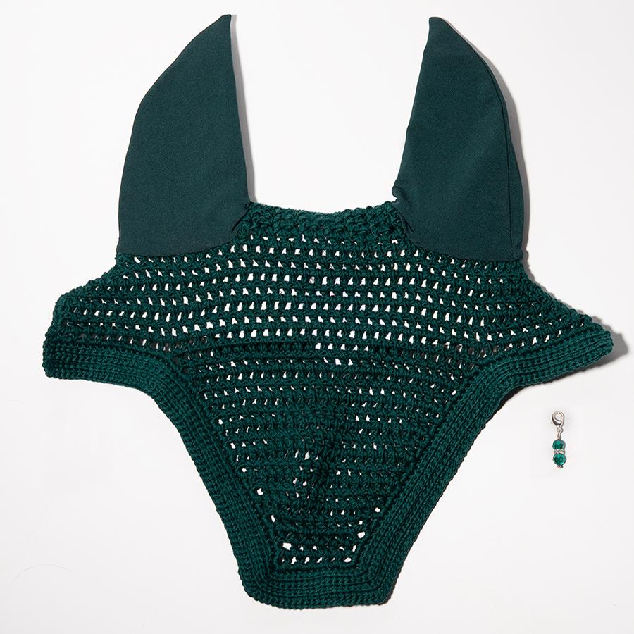 Talisman Equine U-Front Ear Bonnet Horse (Hunter Green) Jumper Bonnets ...