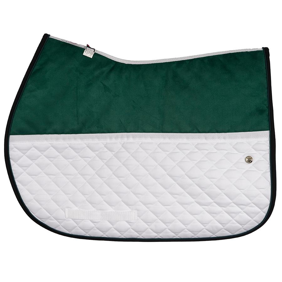 Ogilvy Equestrian Jump Friction Free Pad (White/Hunter/Hunter/Black All ...