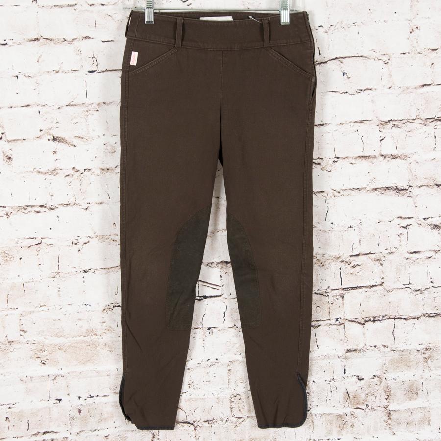 The Tailored Sportsman Consigned Ladies Low Rise Side Zip Breech (Brown ...