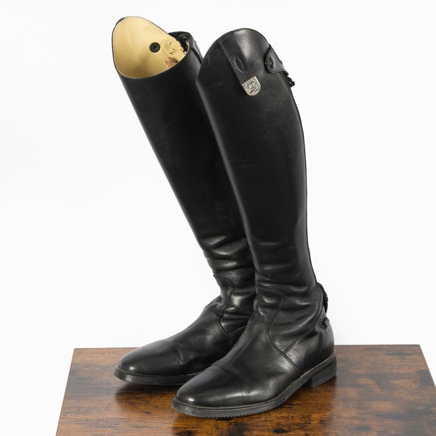 Tucci Consigned Sofia Dress Boot (38 XC/Ladies 7.5 Slim Tall, Black ...