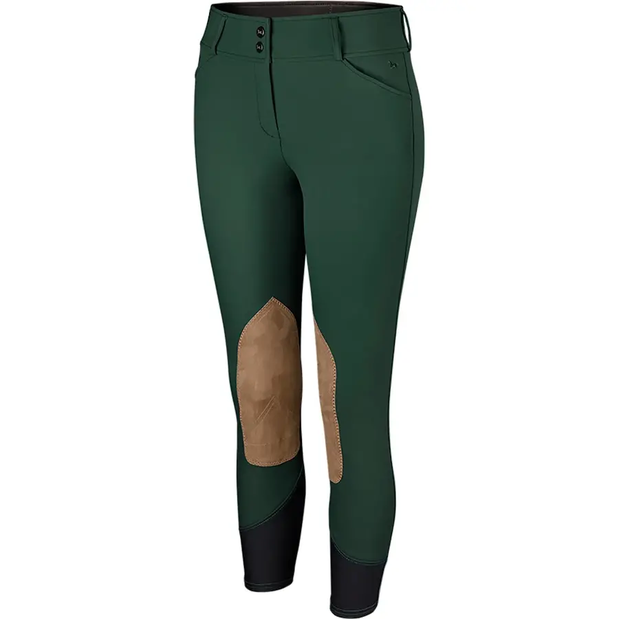 RJ Classics Ladies Gulf Low Rise Knee Patch Breech (Ponderosa) Ladies ...