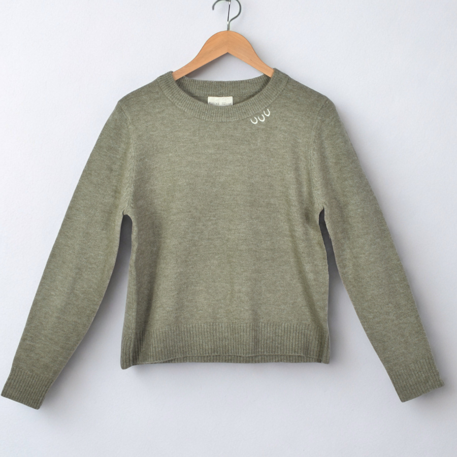 Chagrin Saddlery Basic Cozy Horseshoe Crewneck (Sage) Sweaters at ...