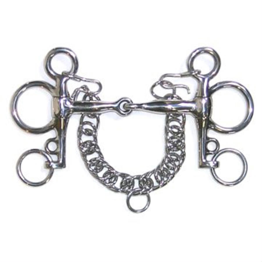 Coronet Tom Thumb Jointed Mouth Pelham with 4.5 IN Cheeks Bridles, Bits ...