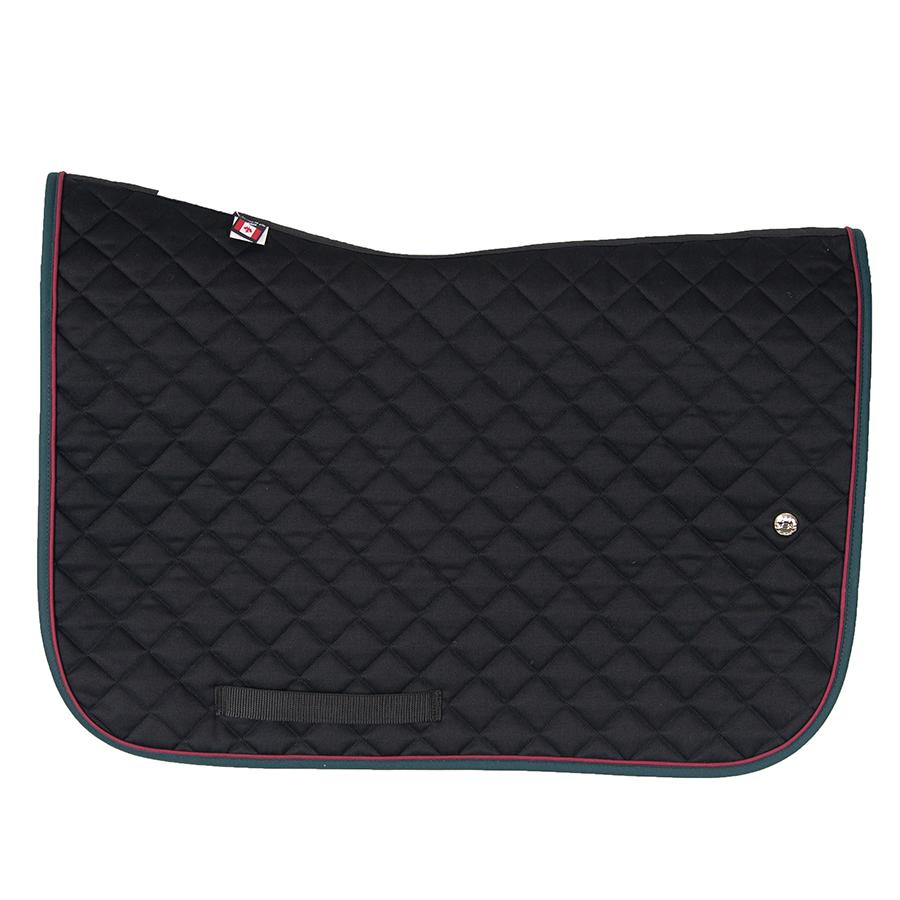 Ogilvy Equestrian Jump Baby Pad with Piping and Girth Loops (Black/Burg ...