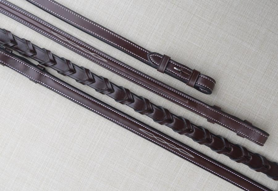 Red Barn Bridlework 5/8 IN Fancy Stitched Raised Reins Bridles, Bits ...