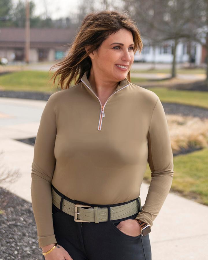 The Tailored Sportsman Ladies Icefil Long Sleeve Sunshirt (Dirt Road ...