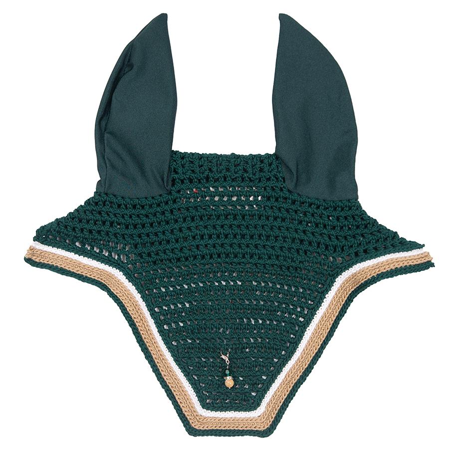 Talisman Equine U-Front Ear Bonnet Horse (Dark Hunter/White/Tan) Jumper ...