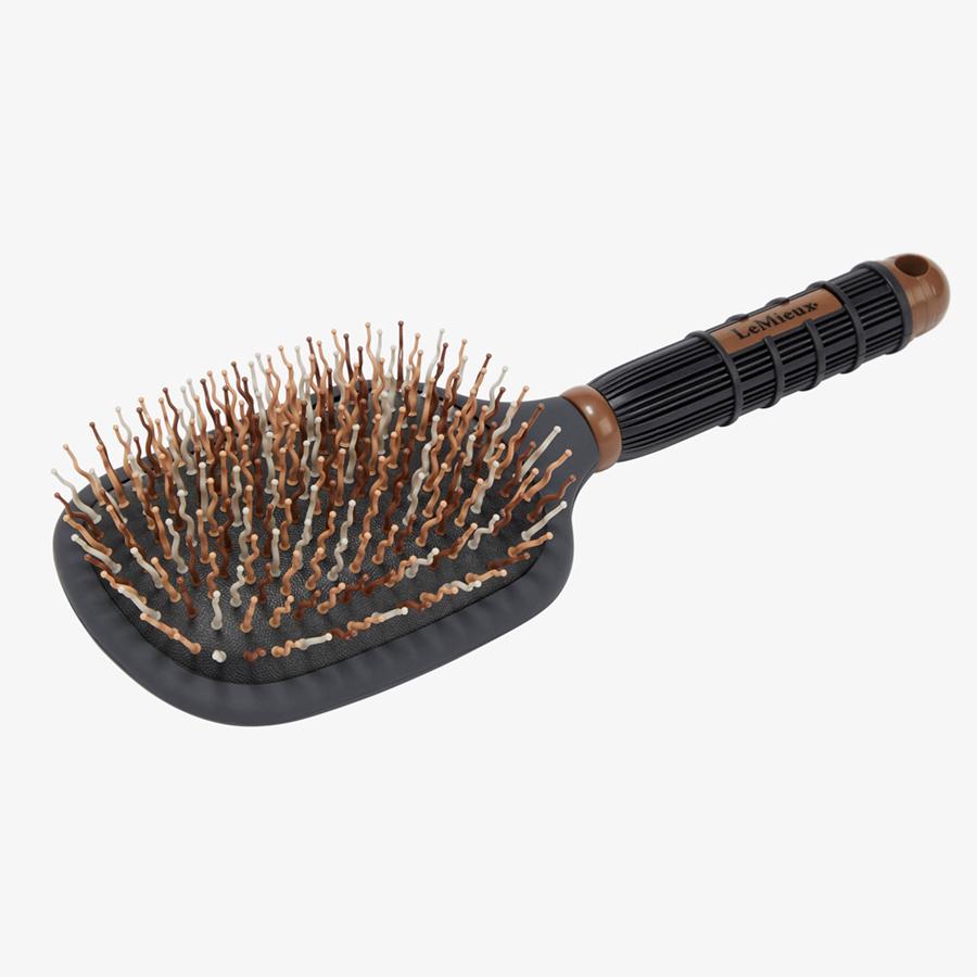 LeMieux Tangle Tidy Brush (Walnut) at Chagrin Saddlery Main