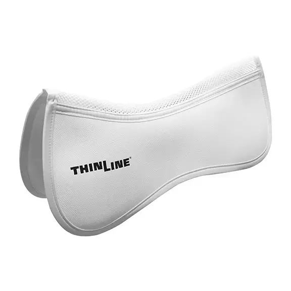 Thinline Perfect Fit Pad English (White) Half Pads at Chagrin Saddlery Main