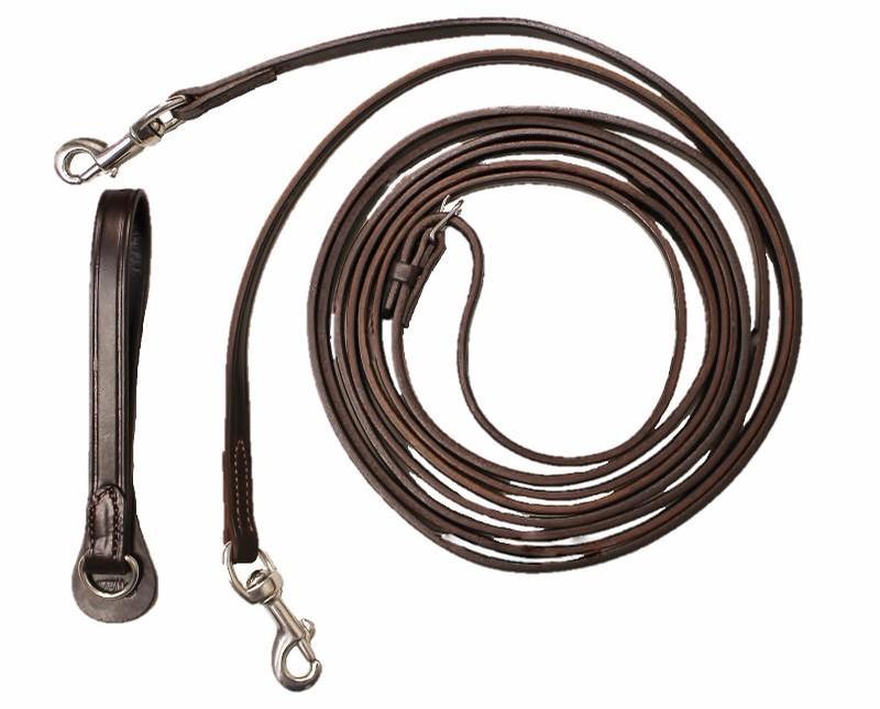 Walsh Leather English Leather Draw Reins (9 FT) Training Equipment at ...
