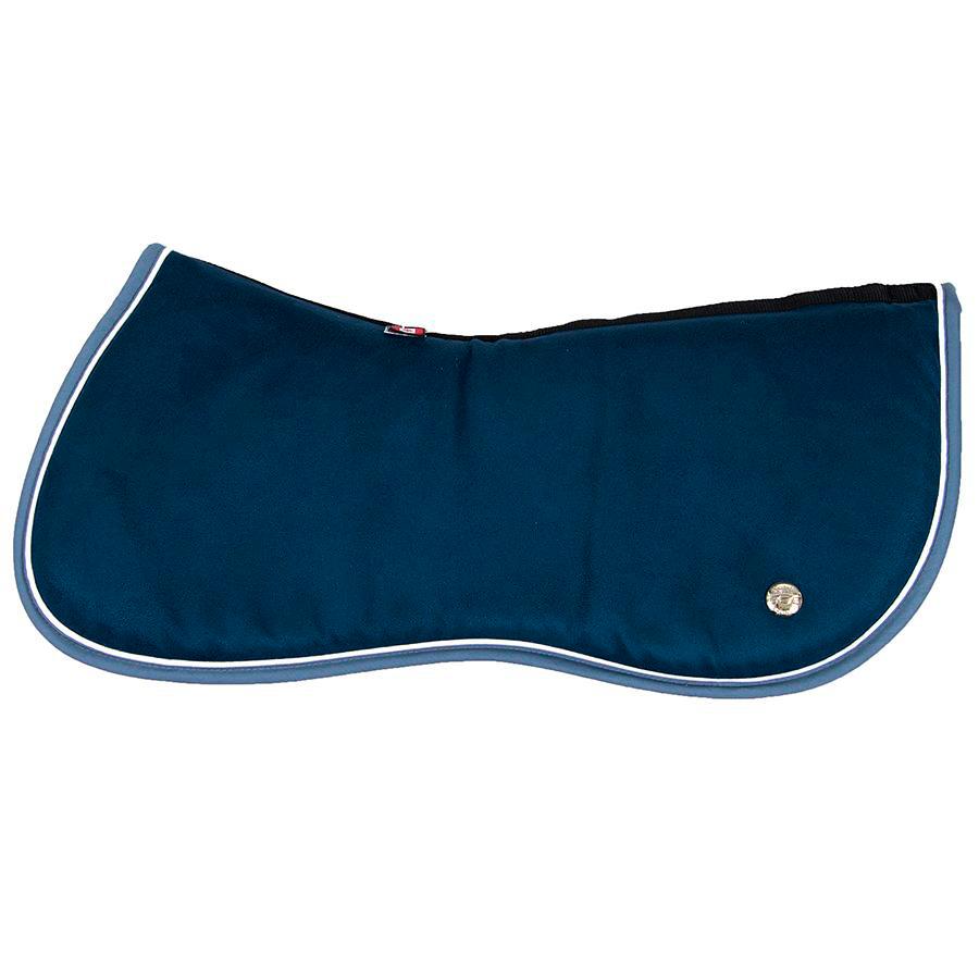Ogilvy Equestrian Jump Half Pad (Navy/White/Steel Blue) Half Pads at ...