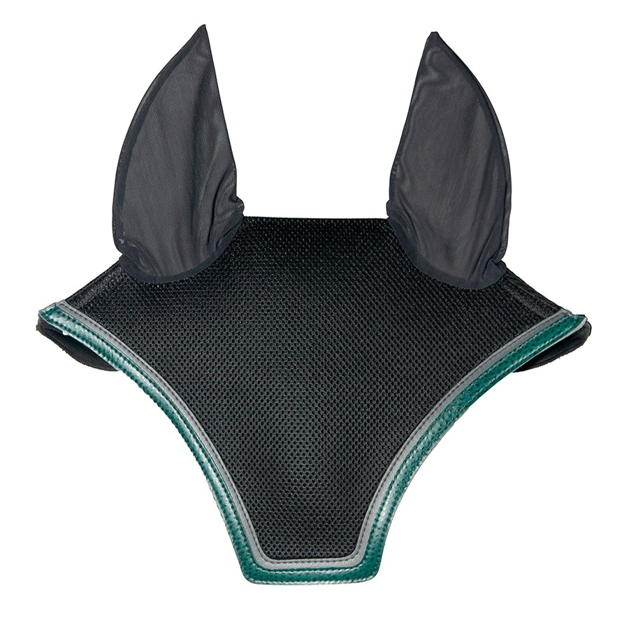 EquiFit Inc Custom Ear Bonnet (Black/Evergreen/Slate) Fly Bonnets at ...