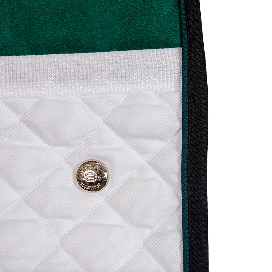 Ogilvy Equestrian Jump Friction Free Pad (White/Hunter/Hunter/Black All ...
