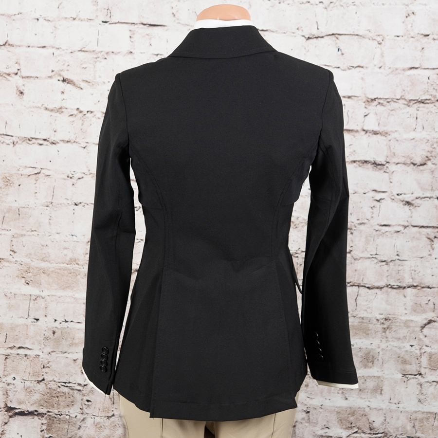 Charles Ancona Consigned Ladies Hunt Coat (Black with side mesh, 6 ...