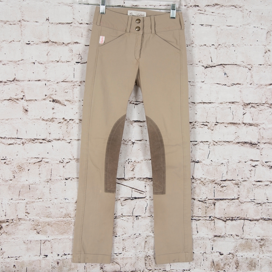 The Tailored Sportsman Consigned Girls Low Rise Front Zip Jodhpur (Tan ...