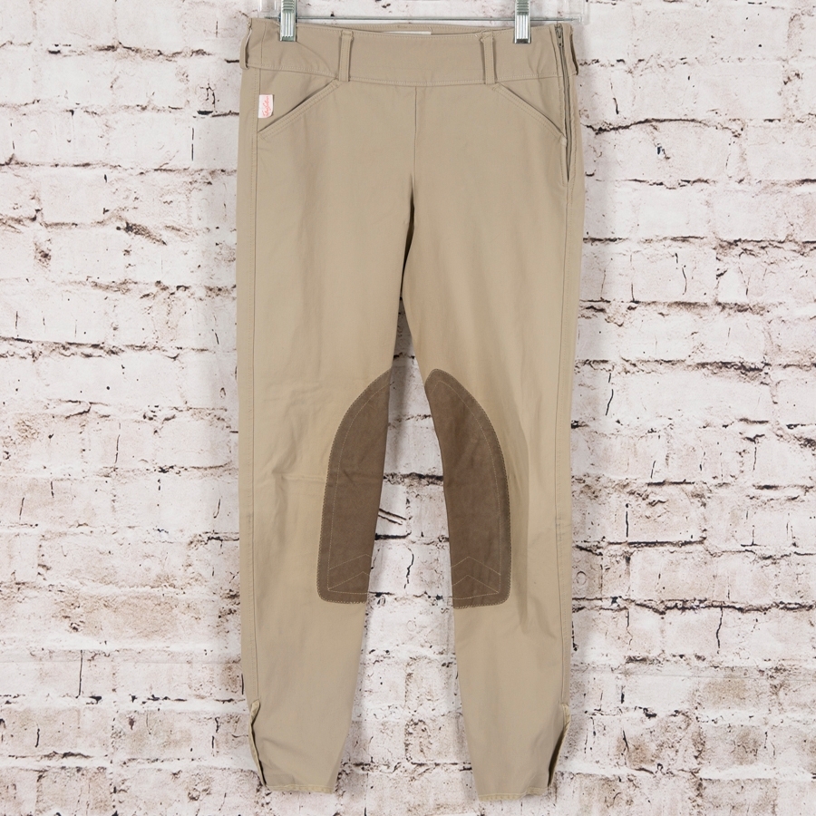 The Tailored Sportsman Consigned Ladies Low Rise Side Zip Breech (Tan ...