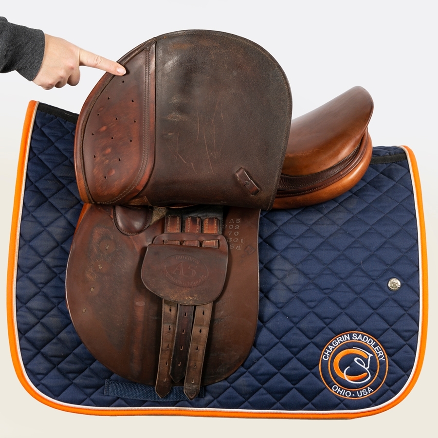 Tad Coffin 17 IN Tad Coffin A5 Saddle Medium Tree 2001 Jumping Close ...