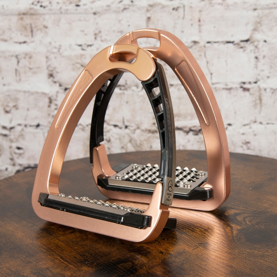Acavallo Consigned AluPro Stirrups (Rose Gold, 4.75 IN) Saddle Pads ...