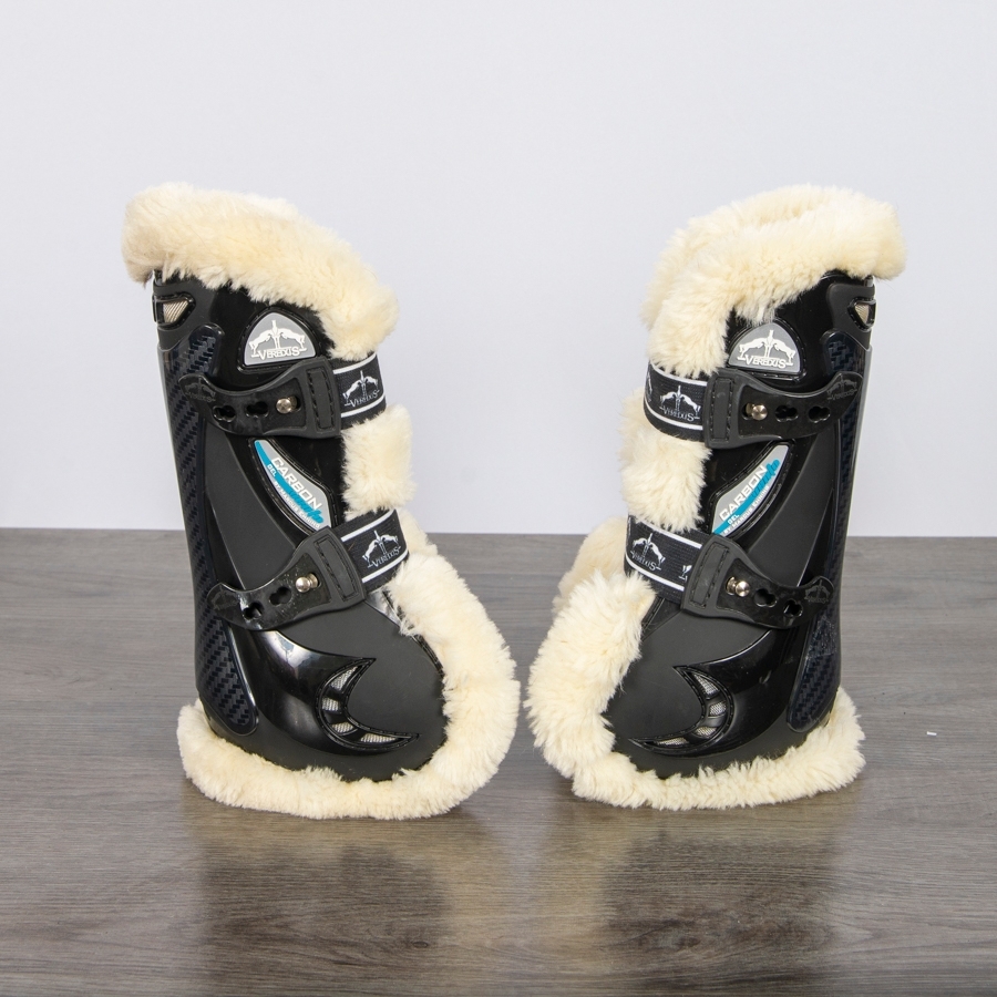 Veredus Consigned STS Vento CarbonGel Open Front Boots (Black, Large ...