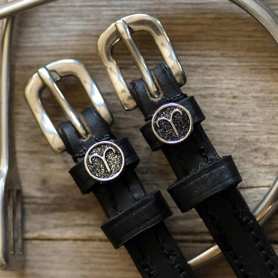 Mane Jane Aries Spur Straps (Black) Adult Spur Straps at Chagrin ...