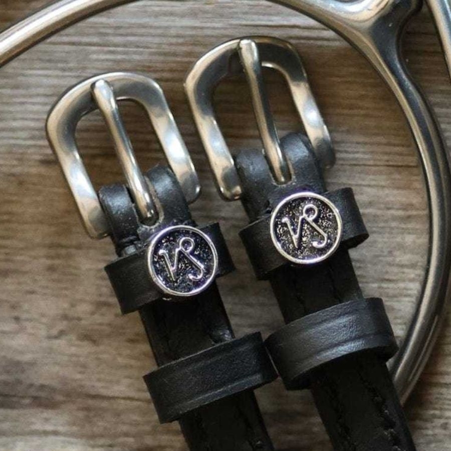 Mane Jane Capricorn Spur Straps (Black) Adult Spur Straps at Chagrin Saddlery Main