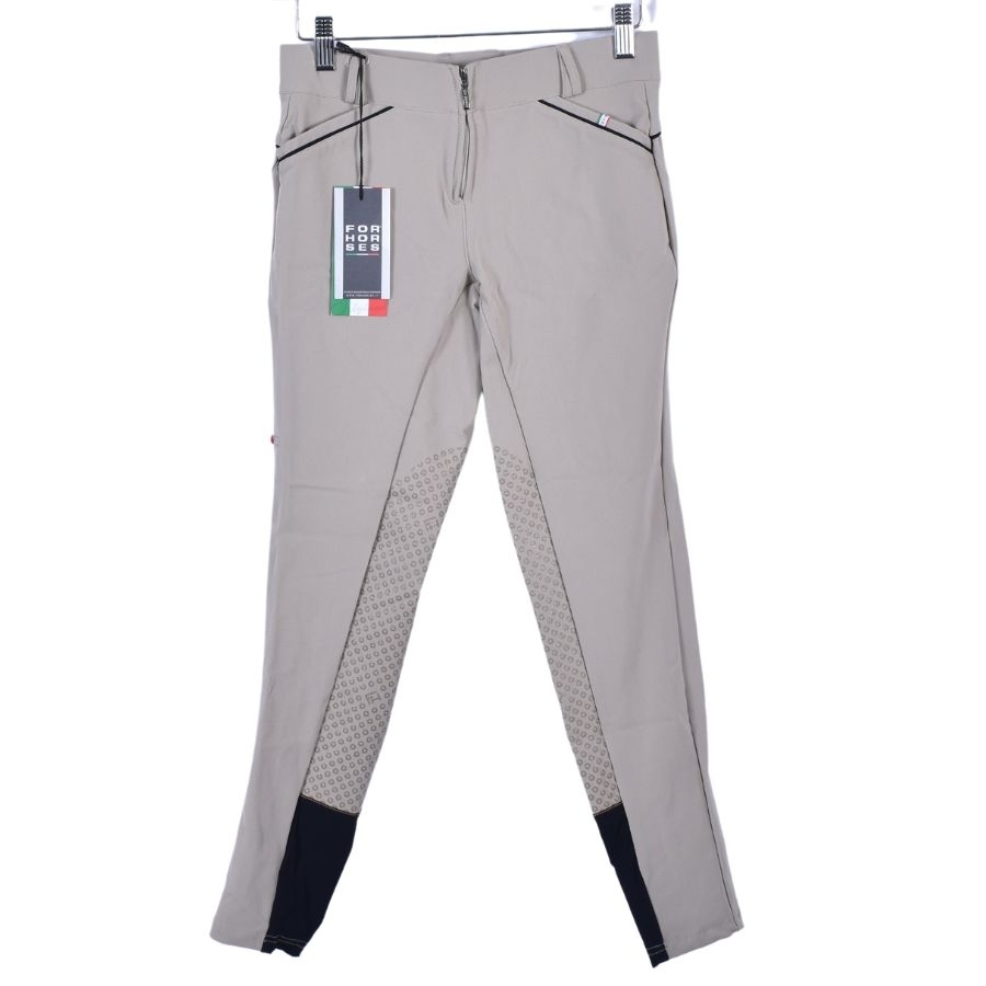 For Horses Consigned Ladies Pat Knee Patch Breech (Tan, IT42/US26 ...