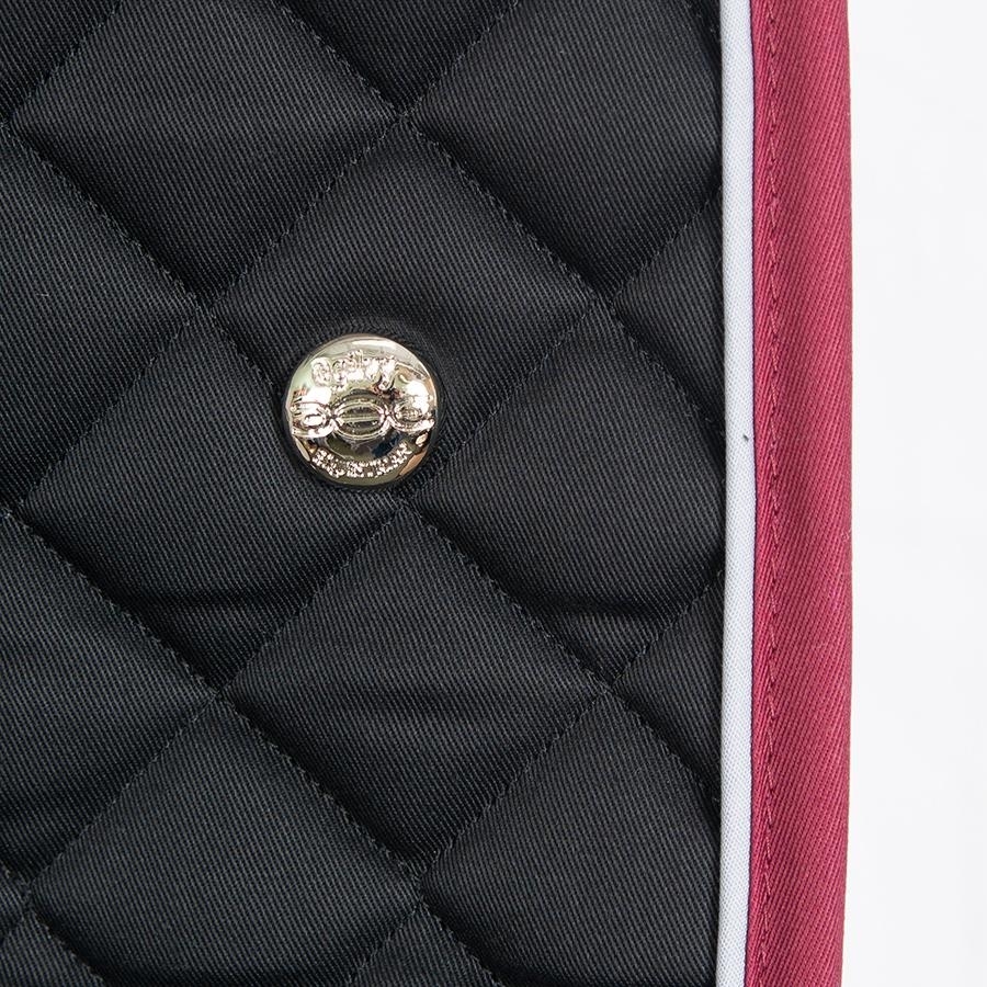 Ogilvy Equestrian Jump Baby Pad with Piping and Girth Loops (Black/Lt ...