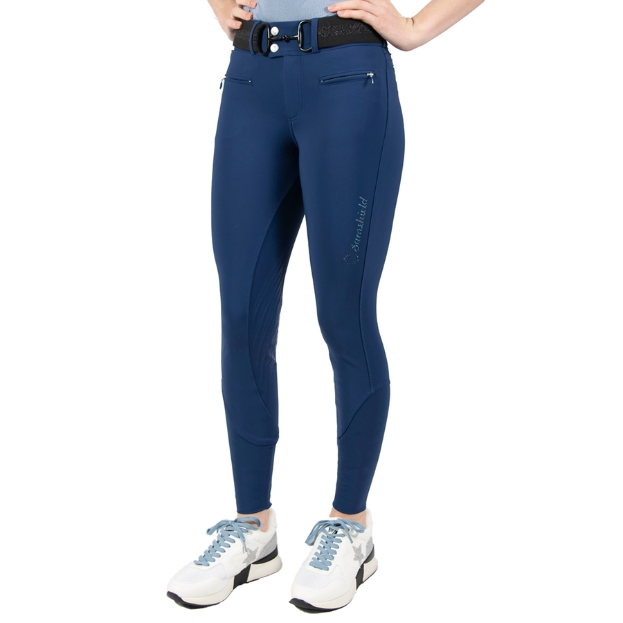 Samshield Apparel Clara High Rise Knee Patch Breech (Midnight Blue ...