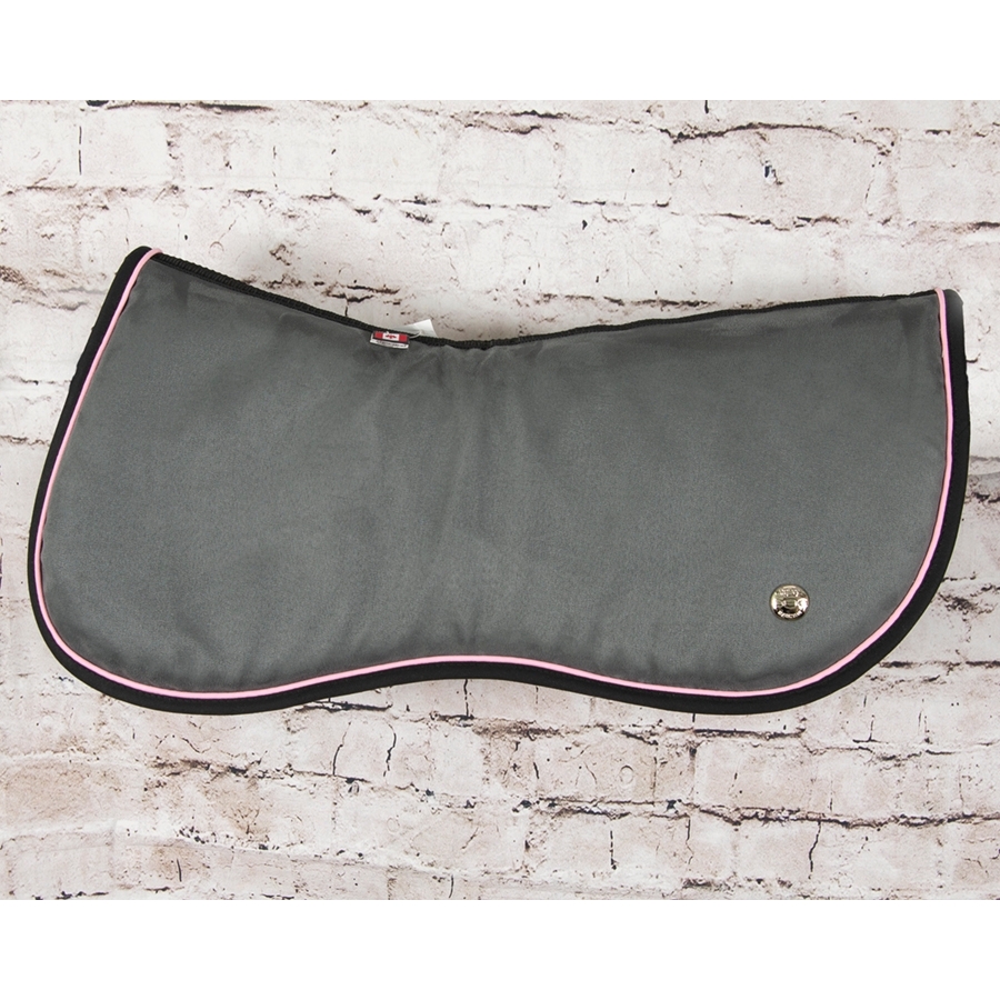 Ogilvy Equestrian Consigned Jump Half Pad (Grey/Baby Pink/Black) Saddle ...