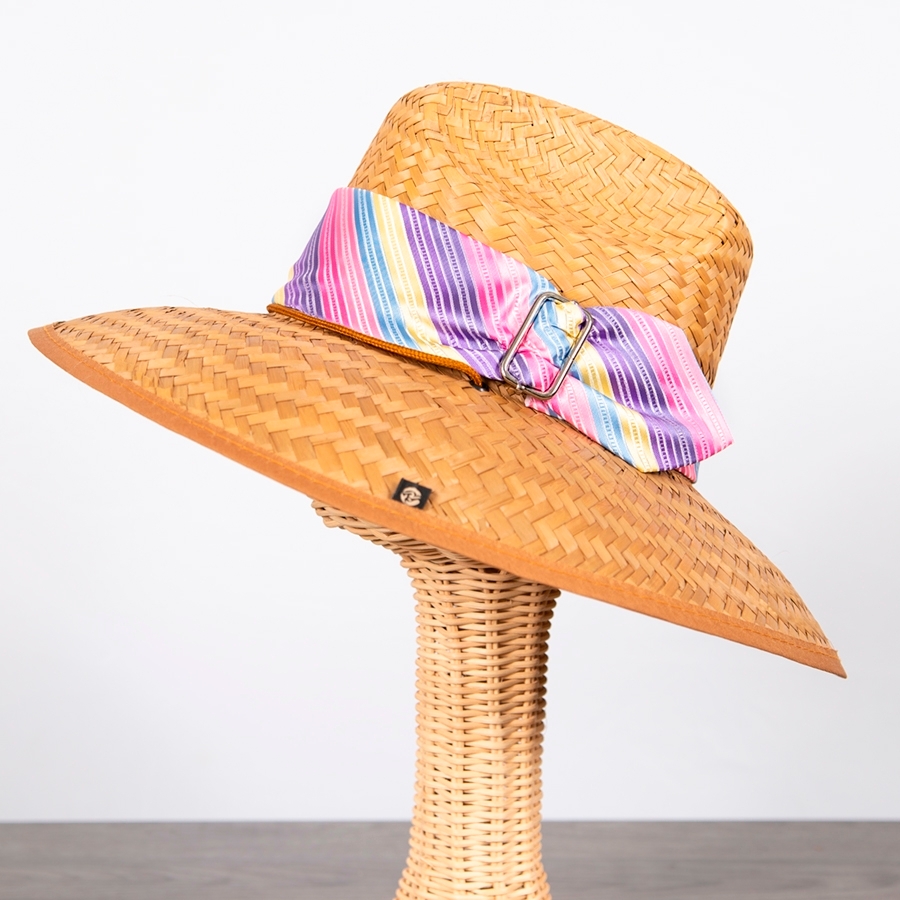 Riata Original Sun Hat (Pastel Stripe) at Chagrin Saddlery Main