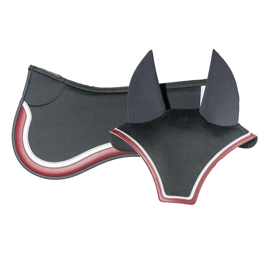 EquiFit Inc ImpacTeq Half Pad (Black/Bordeaux/White) Half Pads at ...