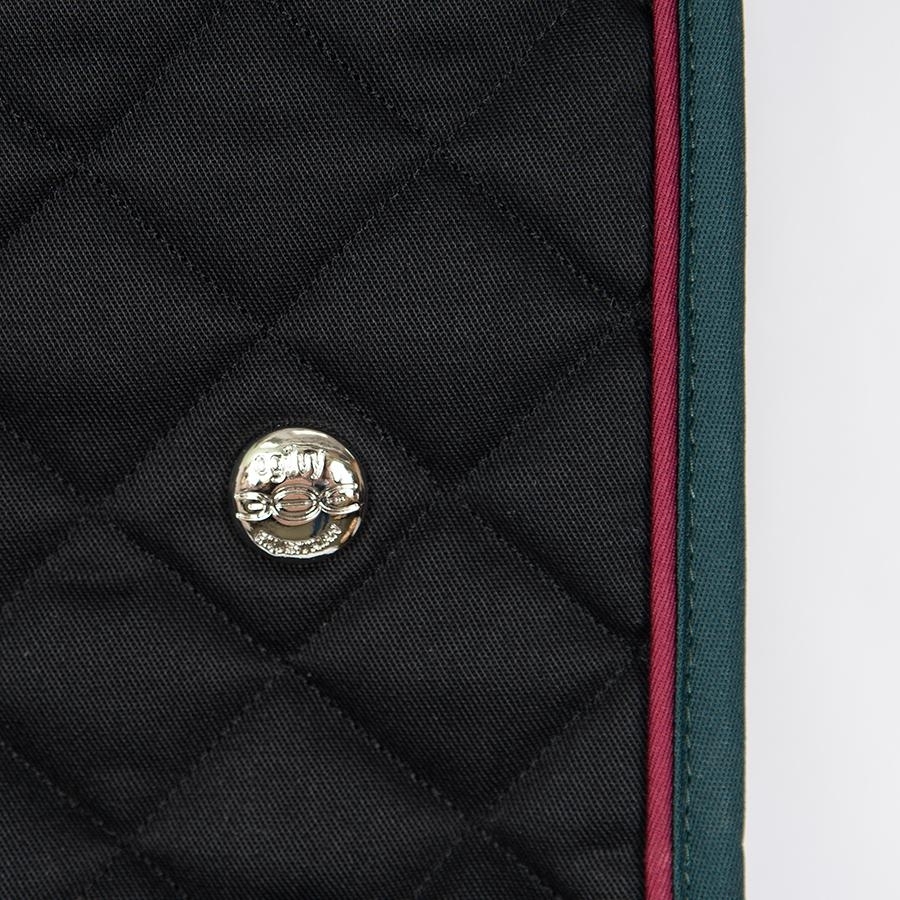 Ogilvy Equestrian Jump Baby Pad with Piping(Black/Burgundy/Hunter Green ...