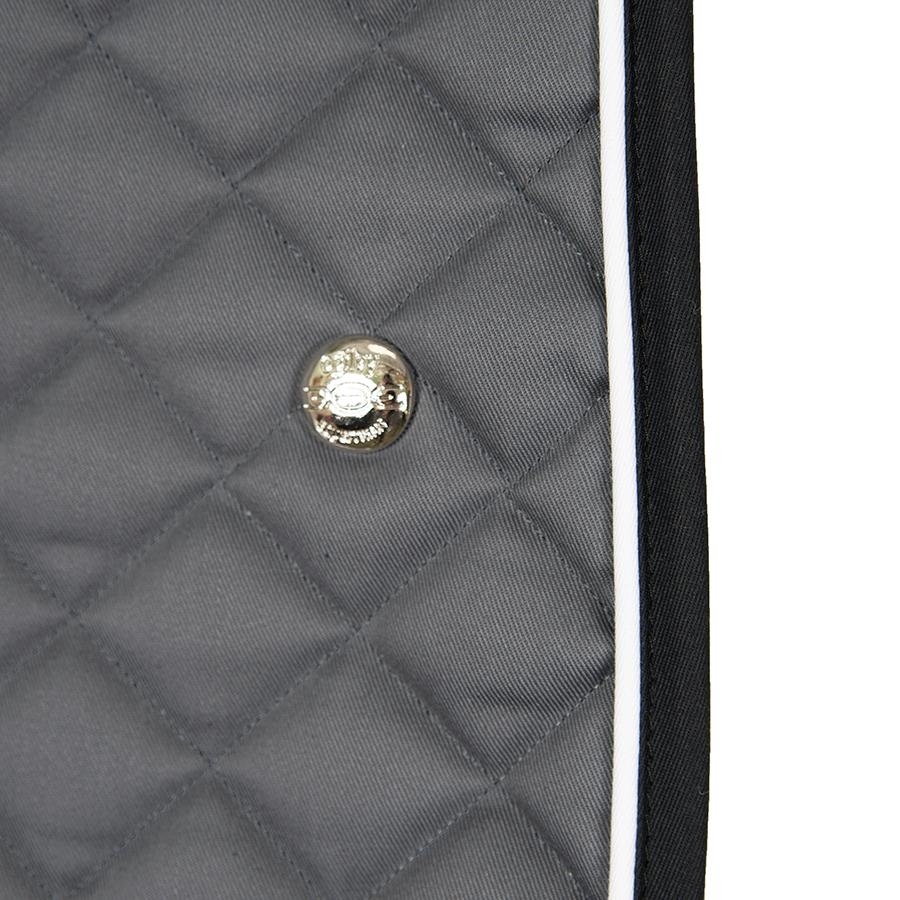 Ogilvy Equestrian Jump Baby Pad with Piping and Girth Loops (Grey/White ...