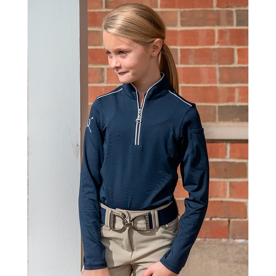 Chestnut Bay Youth Performance Rider SkyCool Long Sleeve Shirt ...