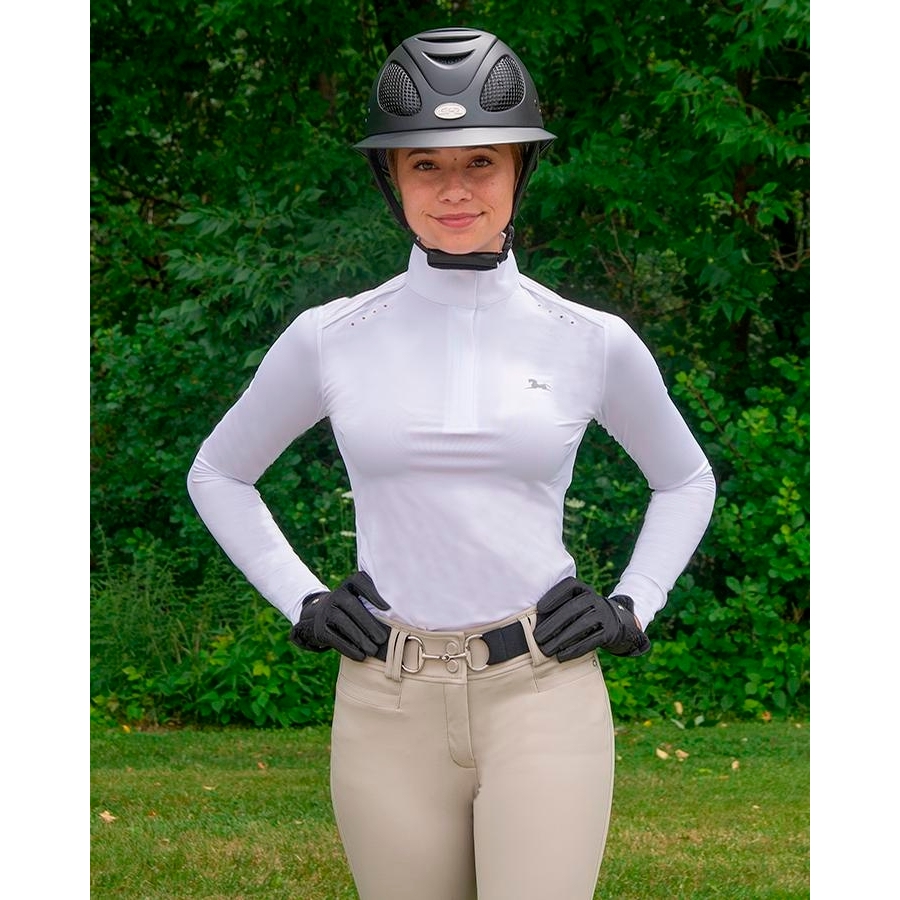 RJ Classics Freestyle Ladies Long Sleeve Show Shirt (White) Ladies Show ...