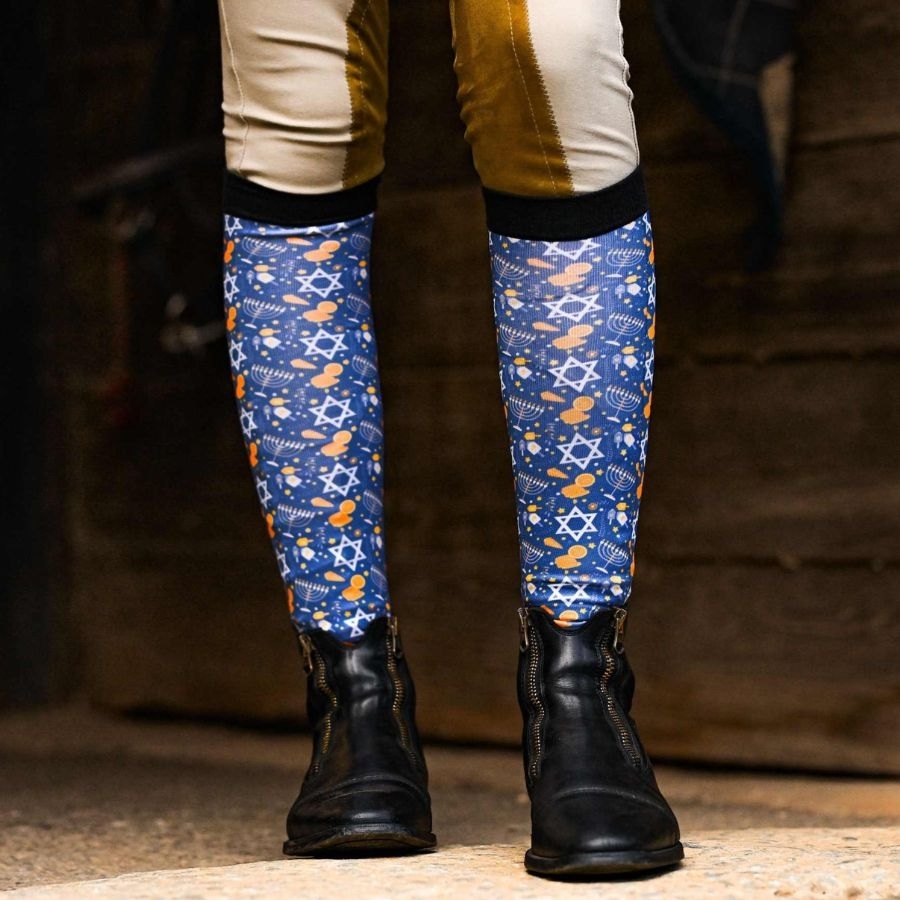 Dreamers & Schemers DS Pair and a Spare Keep Calm and Dreidel On Boot Socks Socks Ladies Socks ...