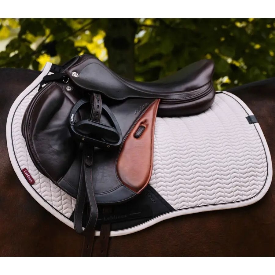 LeMieux Essence Eurojump Square Pad (Stone) All Purpose and Baby Pads ...