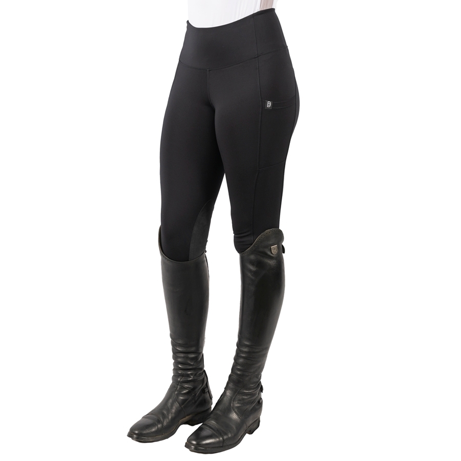 Botori Eva Eco Riding Tight (Black) Ladies Tights at Chagrin Saddlery Main