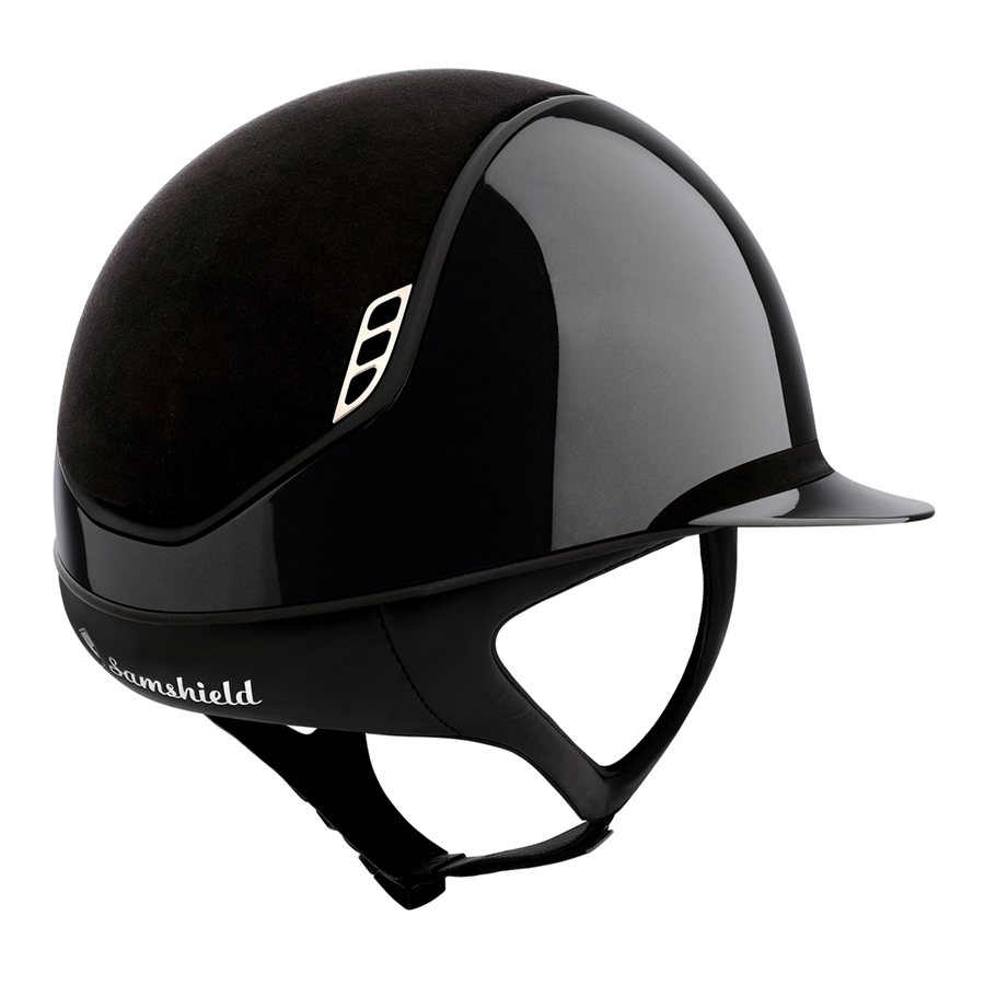 Samshield Helmets Miss Shield Glossy 2.0 Helmet with Alcantara Top and ...