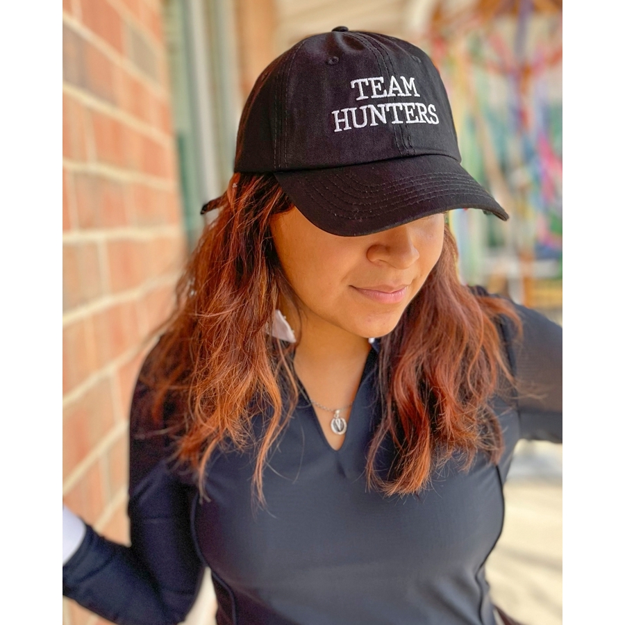 Equine and Design Baseball Cap Team Hunters (Black) Sun Hats and Baseball Hats at Chagrin ...