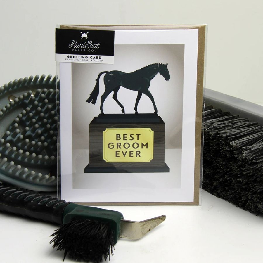 Hunt Seat Paper Just Greeting Cards (Best Groom Ever) Gifts For The ...