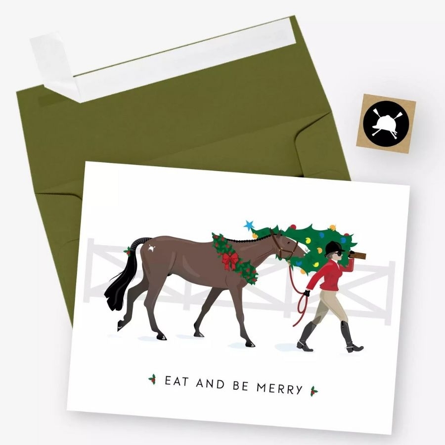 Hunt Seat Paper Just Greeting Cards (Eat and Be Merry) Gifts For The ...