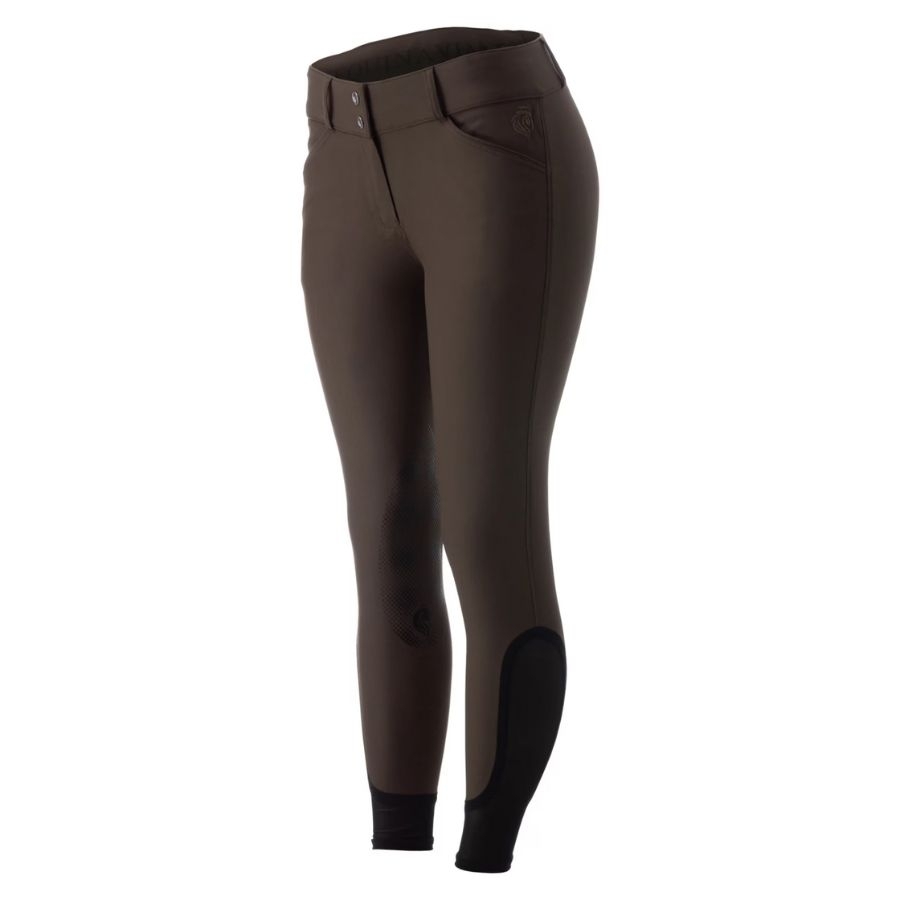 Equinavia Ladies Maud Silicone Knee Patch Breech (Brown) Ladies ...