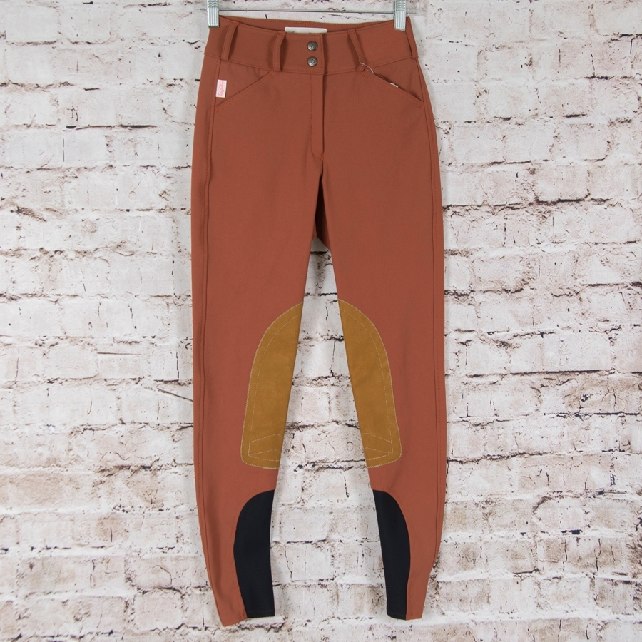 The Tailored Sportsman Consigned Ladies Boot Sock Mid Rise Breech (Rust ...