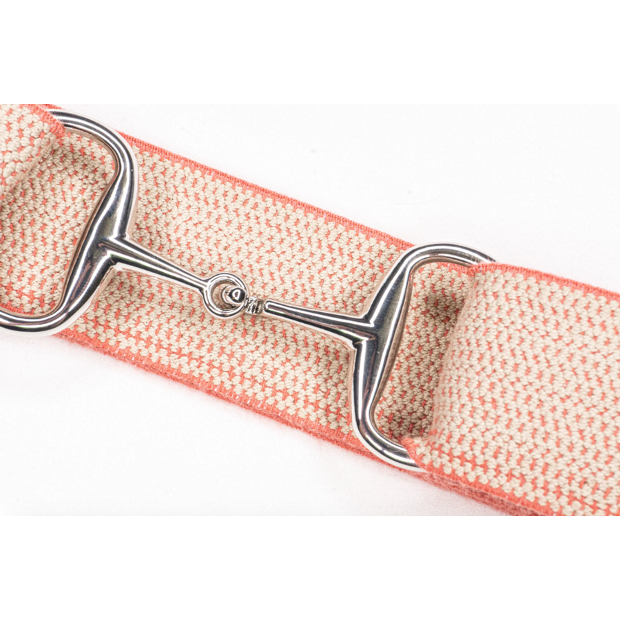 Ellany Equestrian Silver Snaffle Belt 1.5 IN (Pink Vignale) Belts at ...