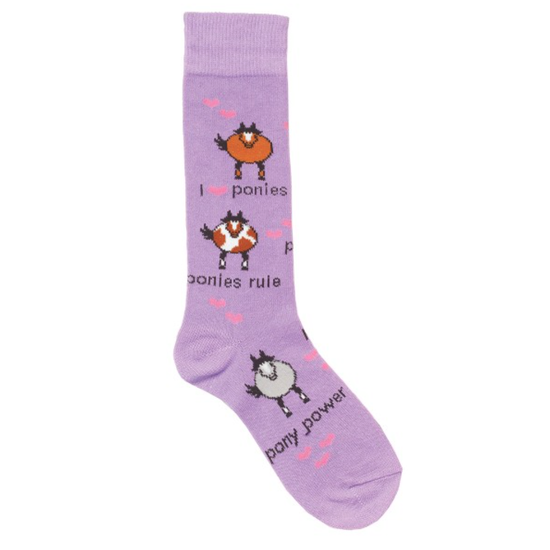 Ovation Childrens Pony Power Crew Socks (Lavender) Socks Childrens ...
